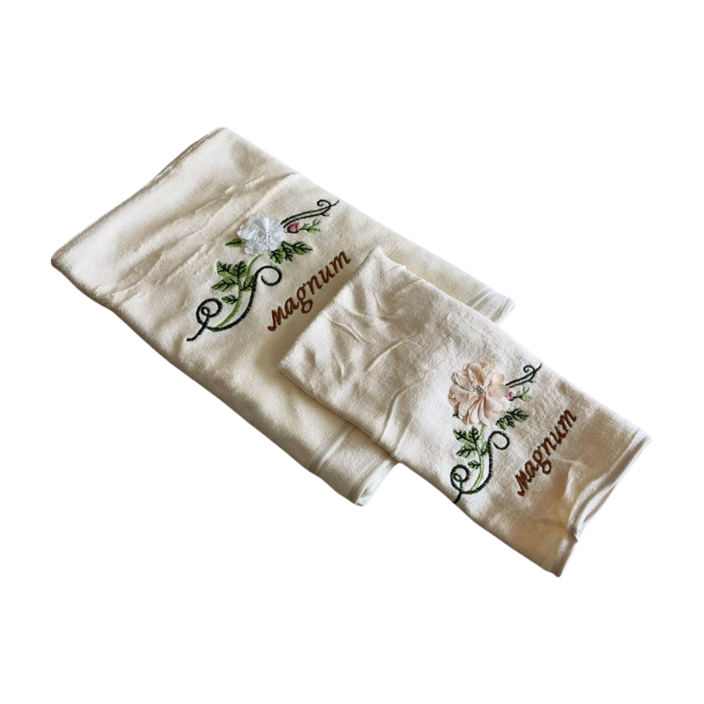 Magnum Embroidery Towel Set – Luxury & Elegance - Urban Home Interio